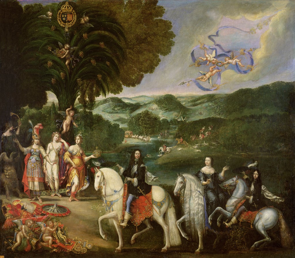 Allegory of the Marriage of Louis XIV (1638-1715) in 1631
